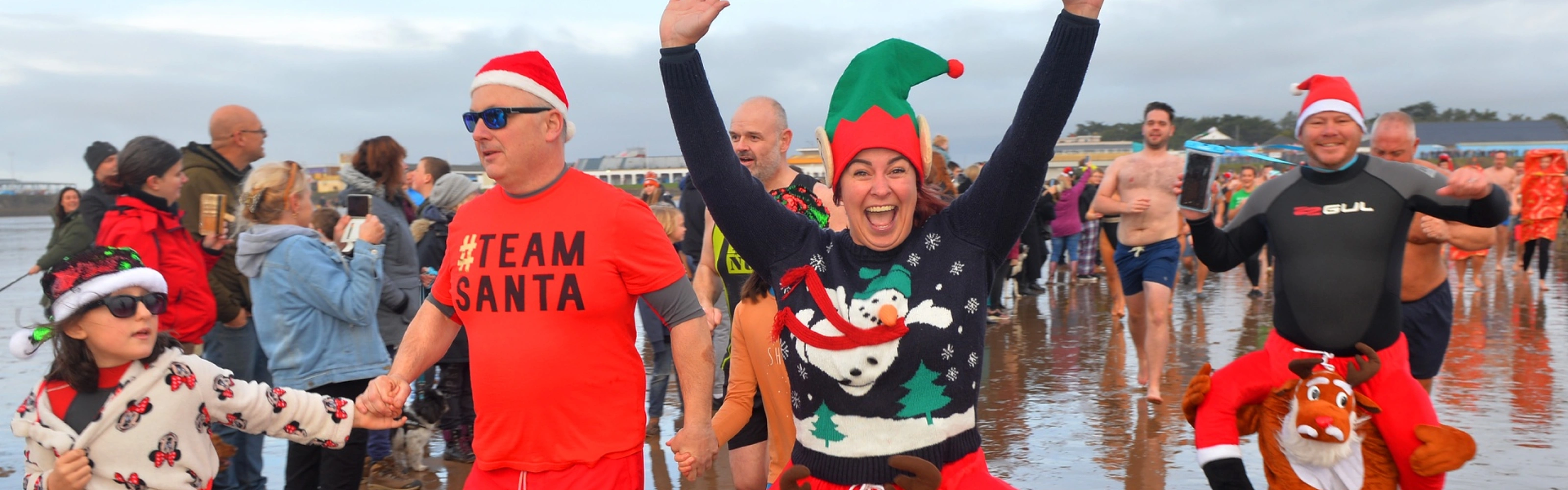 Festive charity swims in Wales | Visit Wales